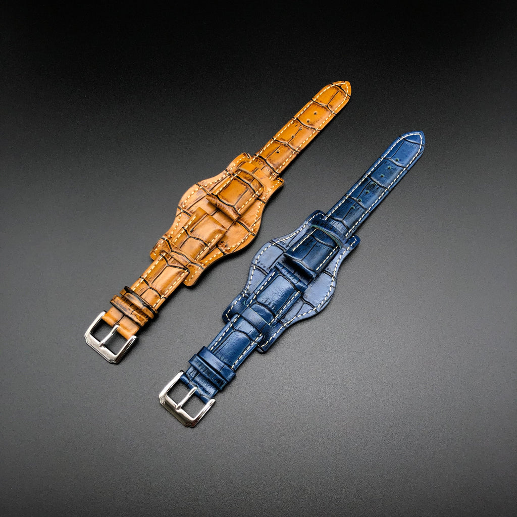 Leather Strap with Bund Breitling Style – Honcos Straps