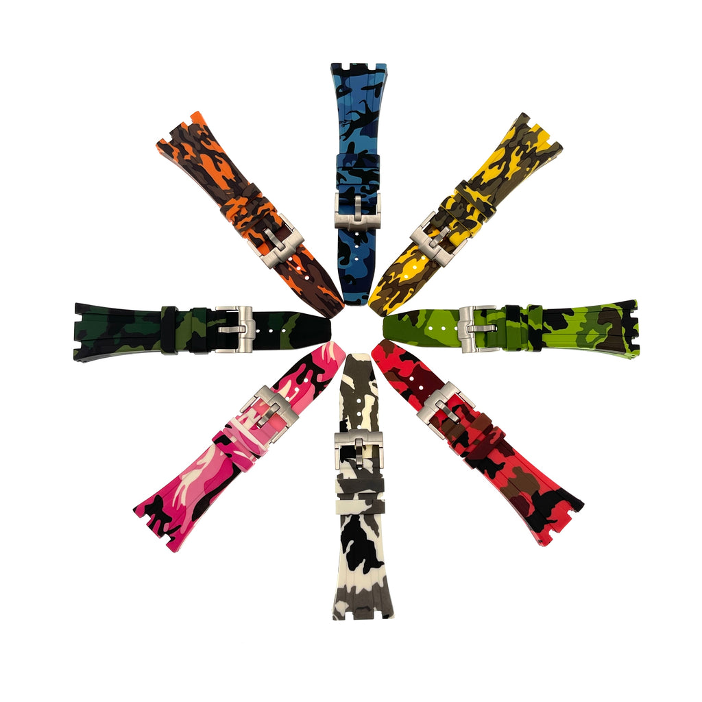 Casioak Camouflage Rubber Strap – Honcos Straps