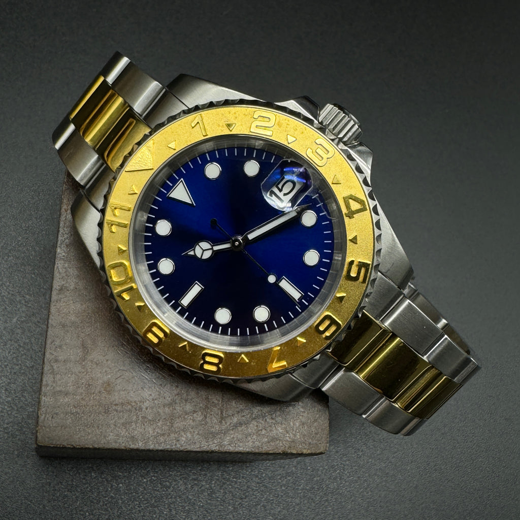 Blue Submariner Watch Steel and Yellow Gold Oyster – Honcos Straps