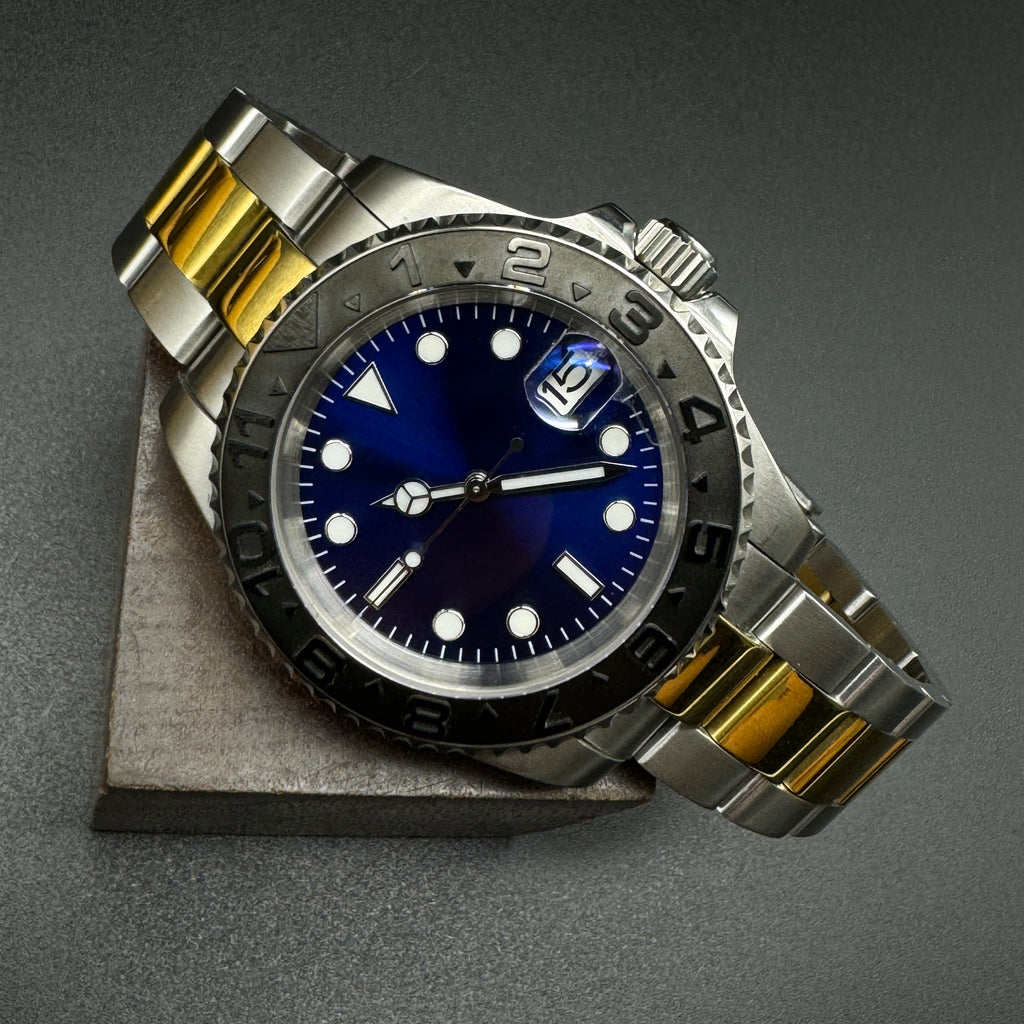 Blue Submariner Watch Steel and Yellow Gold Oyster – Honcos Straps