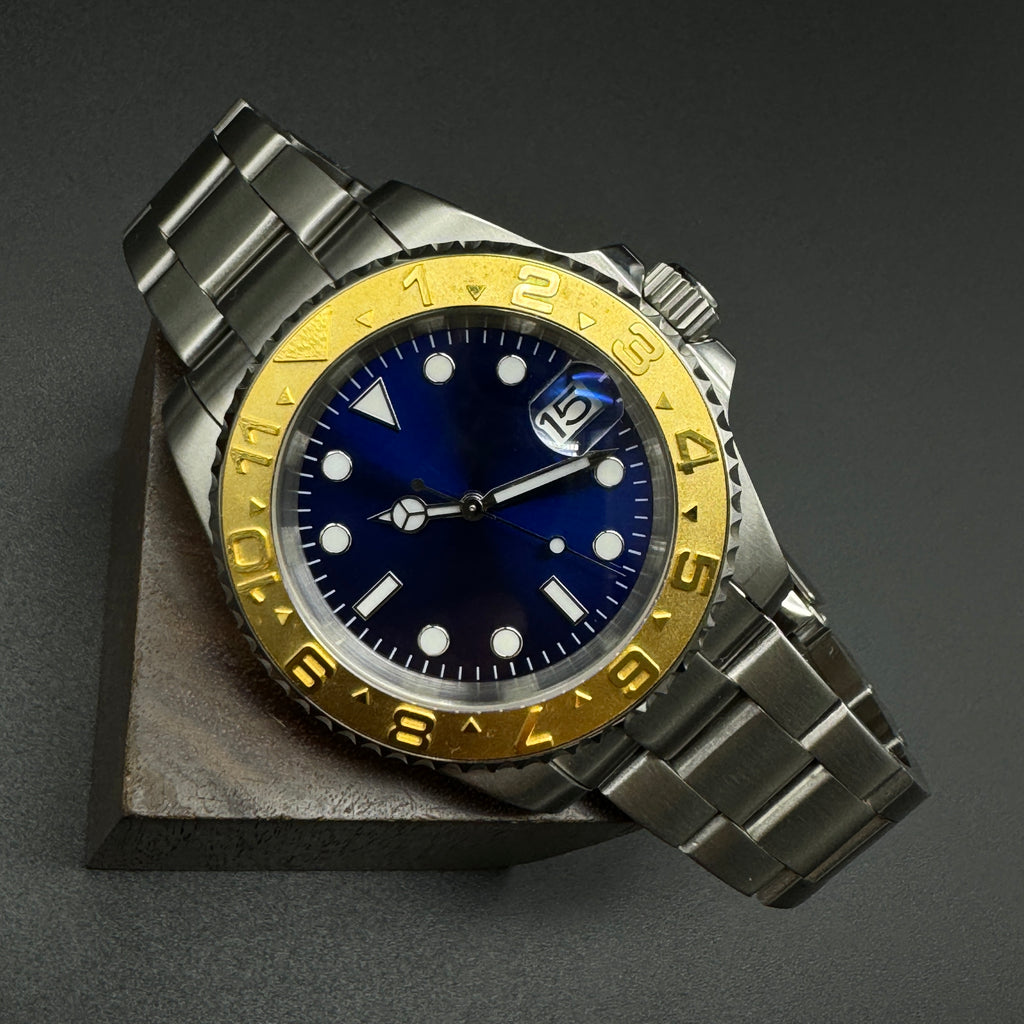 Blue Submariner Watch Silver Oyster – Honcos Straps