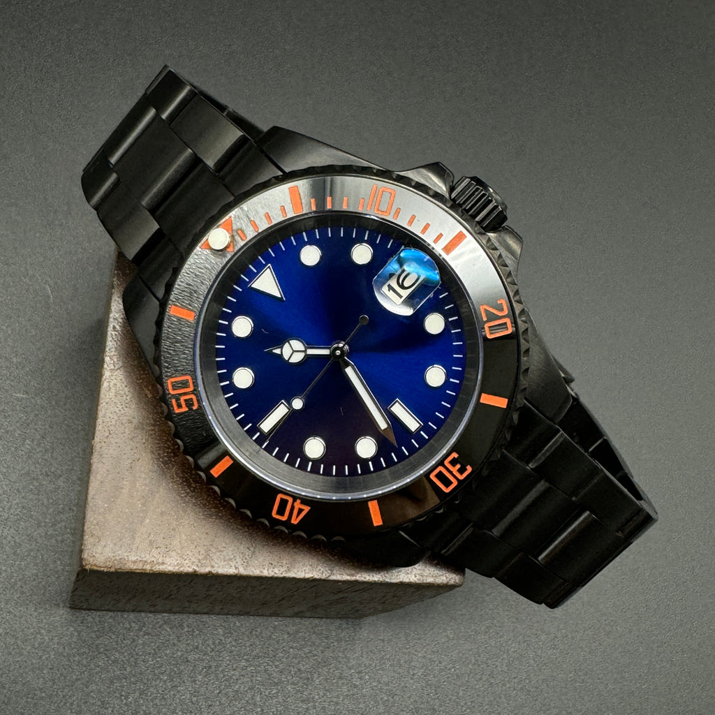 Blue Submariner Watch Black Oyster – Honcos Straps
