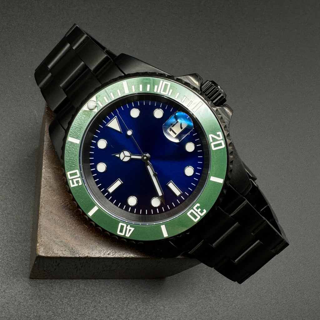 Blue Submariner Watch Black Oyster – Honcos Straps