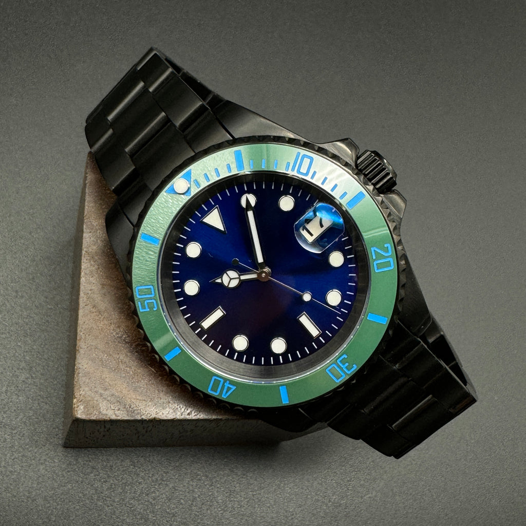 Blue Submariner Watch Black Oyster – Honcos Straps