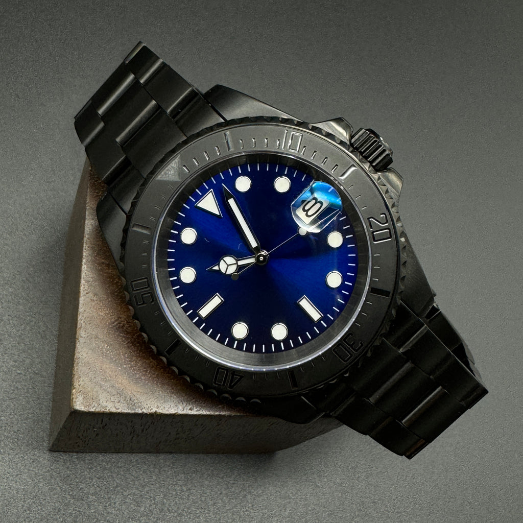 Blue Submariner Watch Black Oyster – Honcos Straps