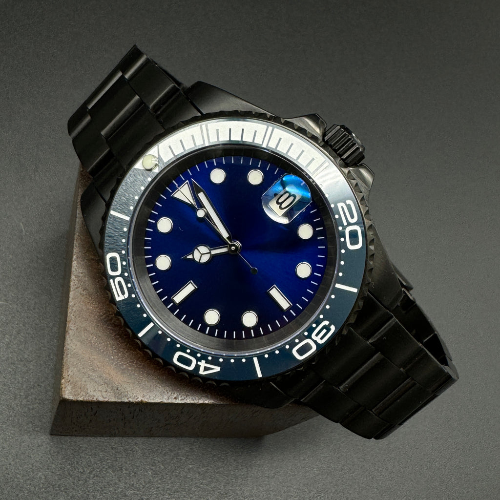 Blue Submariner Watch Black Oyster – Honcos Straps