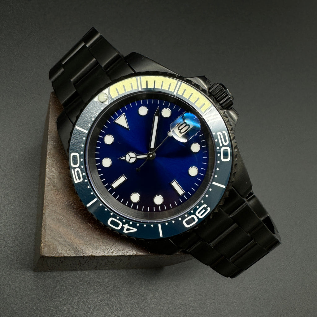 Blue Submariner Watch Black Oyster – Honcos Straps