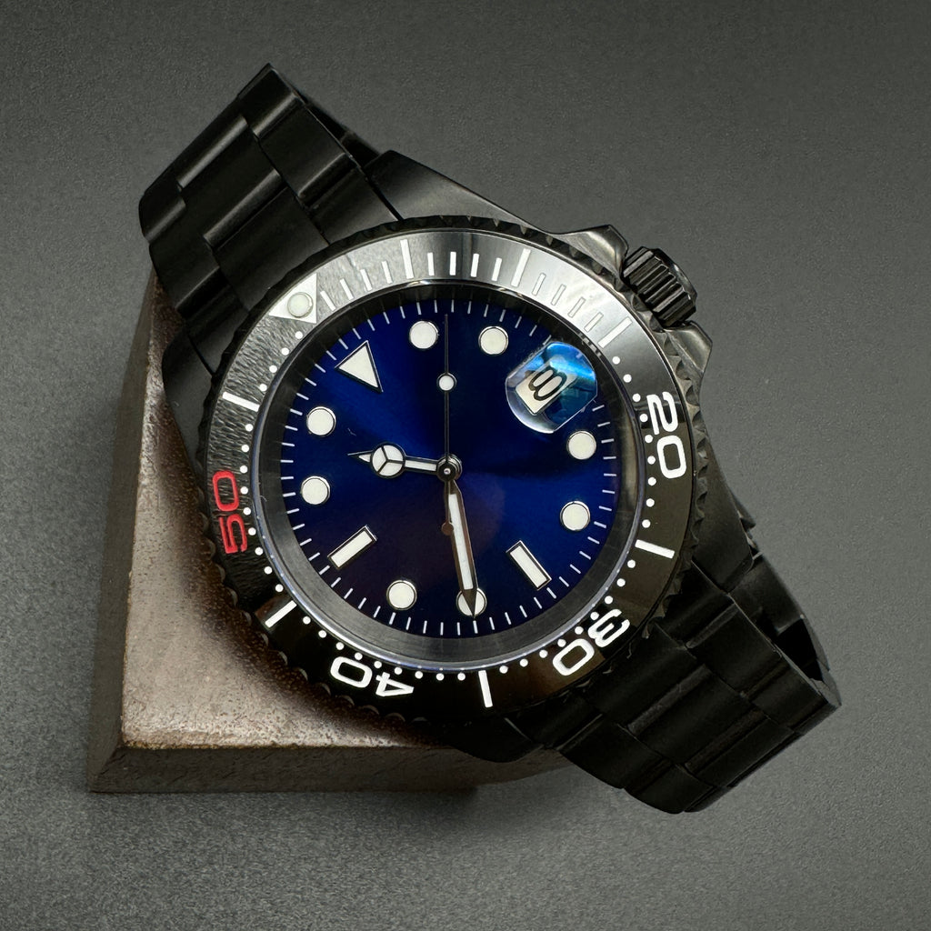Blue Submariner Watch Black Oyster – Honcos Straps
