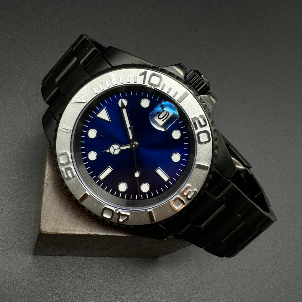 Blue Submariner Watch Black Oyster – Honcos Straps