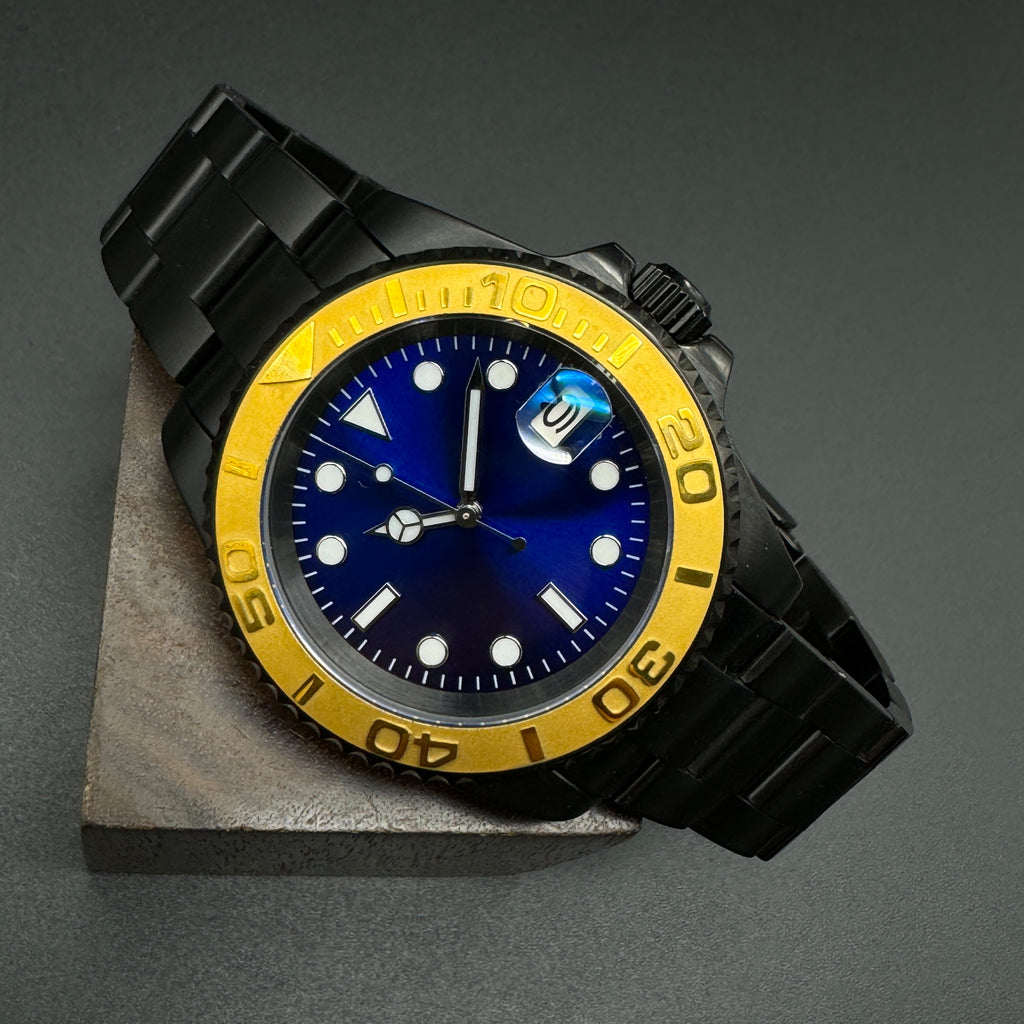 Blue Submariner Watch Black Oyster – Honcos Straps