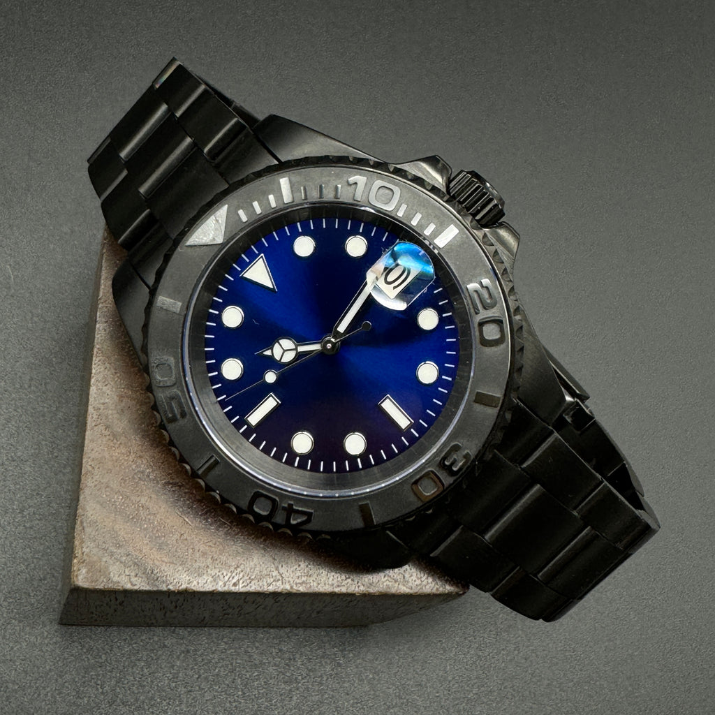 Blue Submariner Watch Black Oyster – Honcos Straps