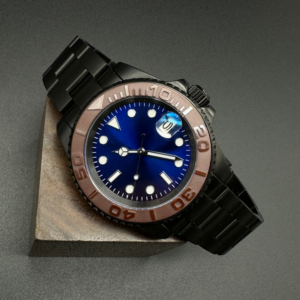 Blue Submariner Watch Black Oyster – Honcos Straps