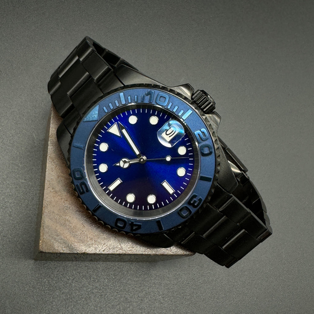 Blue Submariner Watch Black Oyster – Honcos Straps