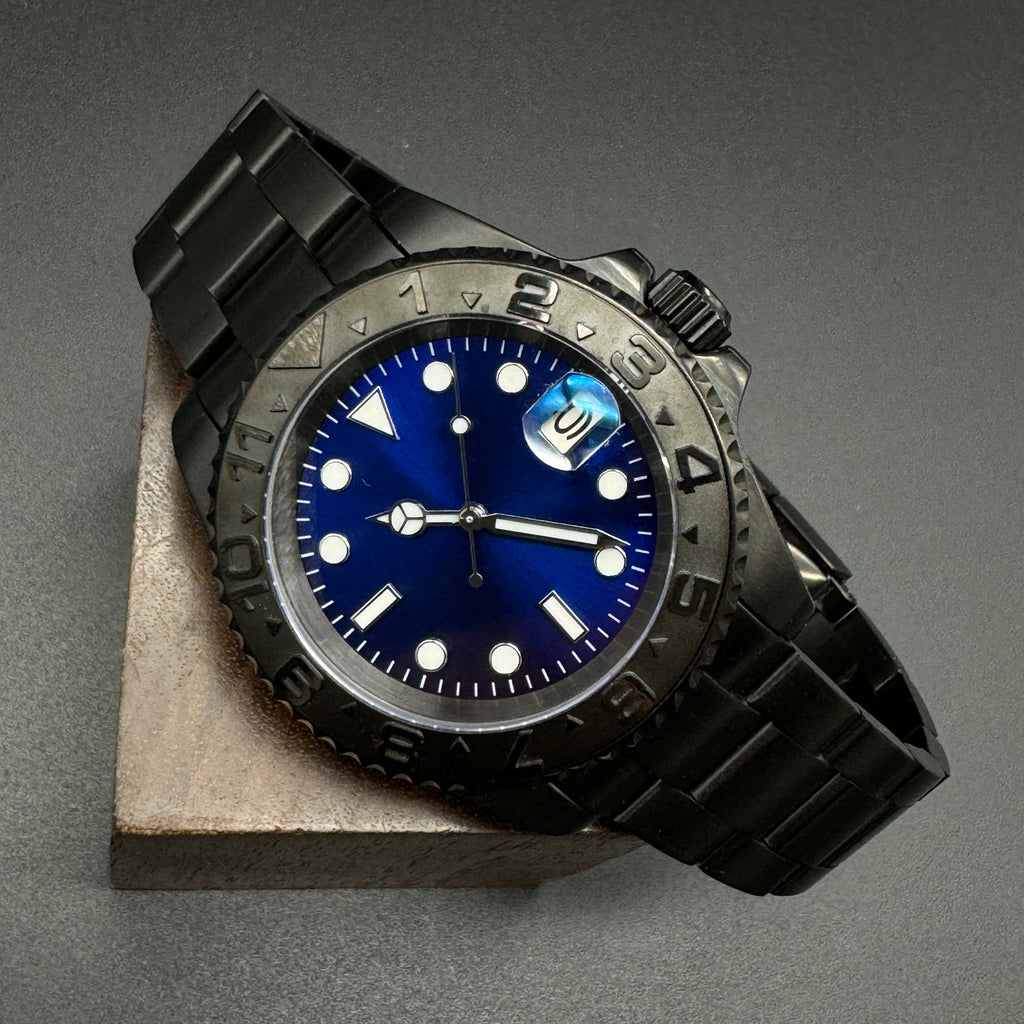 Blue Submariner Watch Black Oyster – Honcos Straps