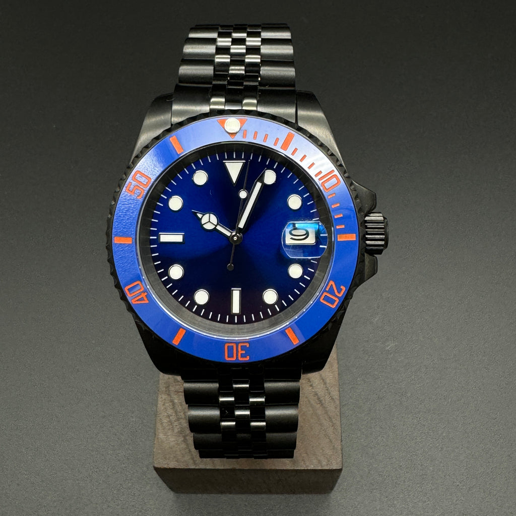 Blue Submariner Watch Black Jubilee – Honcos Straps