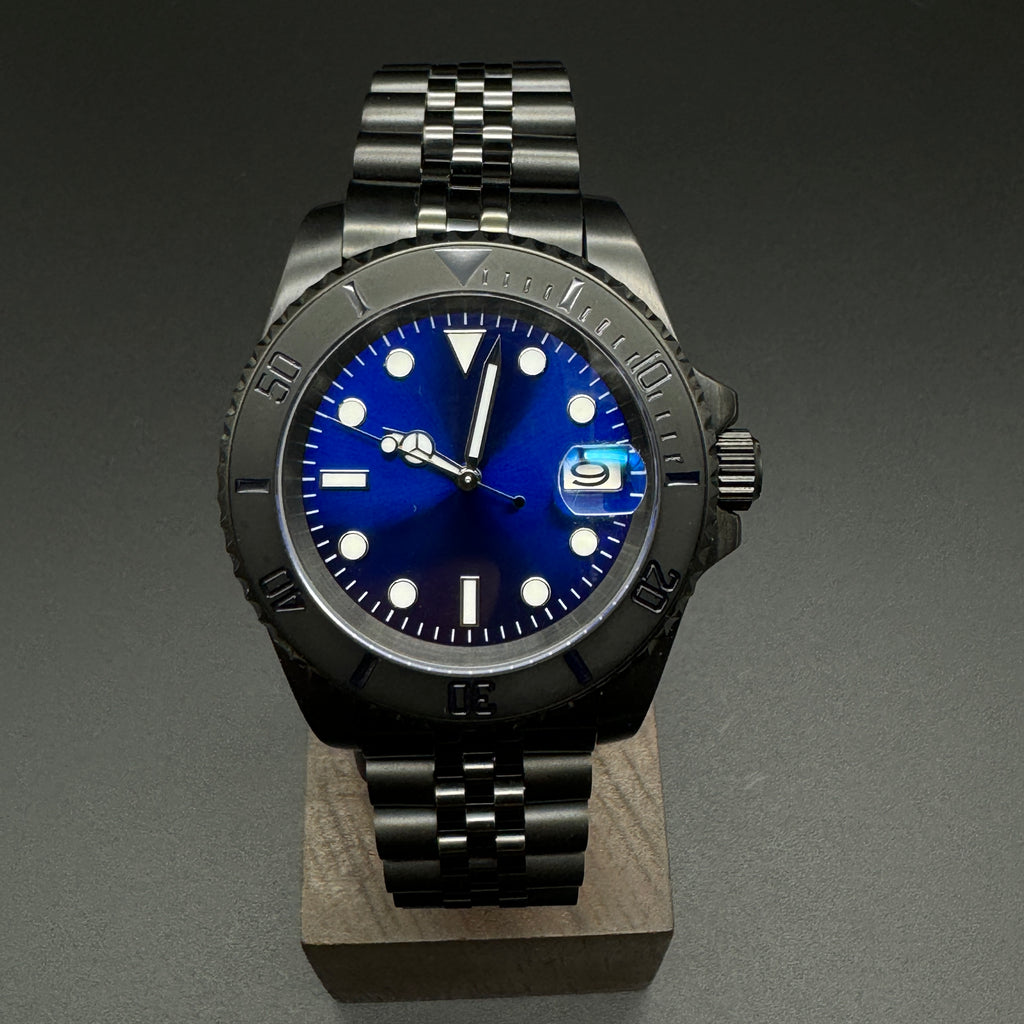 Blue Submariner Watch Black Jubilee – Honcos Straps