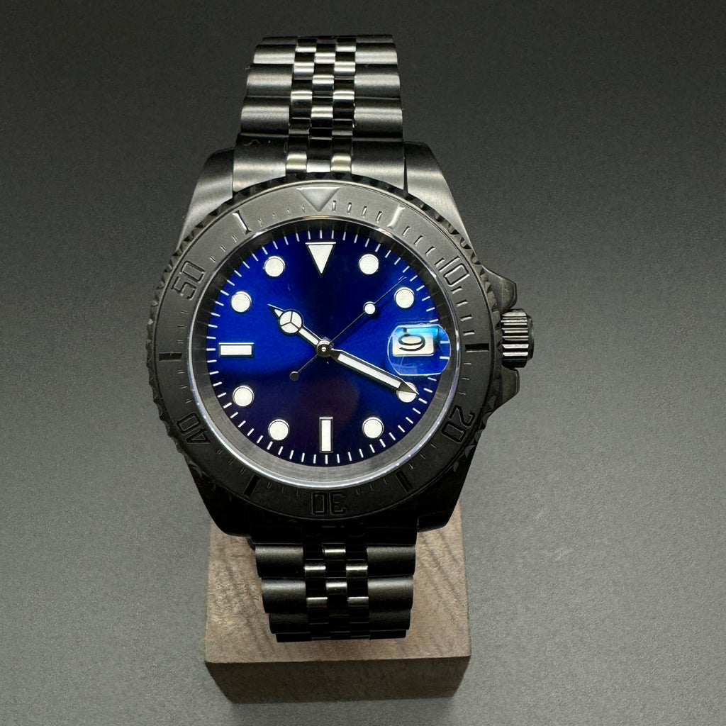 Blue Submariner Watch Black Jubilee – Honcos Straps