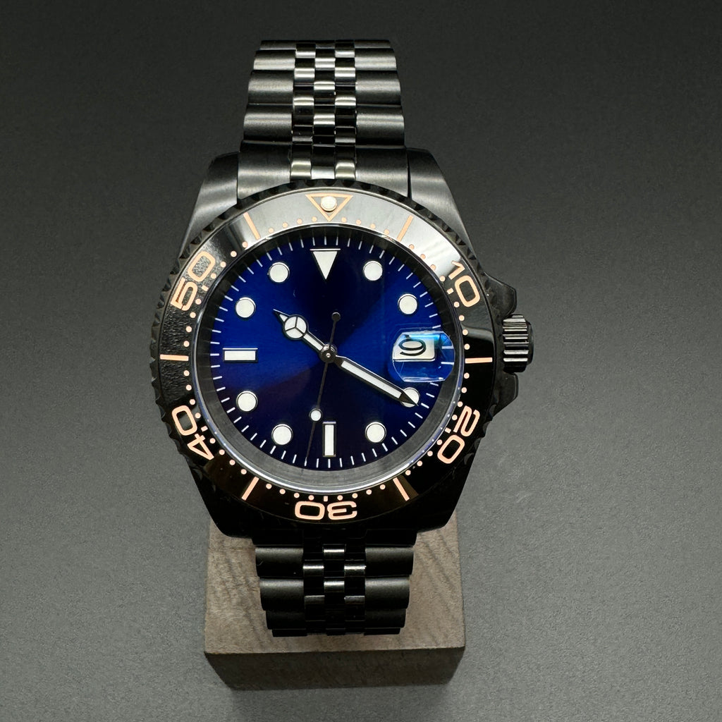 Blue Submariner Watch Black Jubilee – Honcos Straps