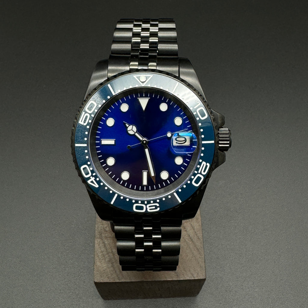 Blue Submariner Watch Black Jubilee – Honcos Straps