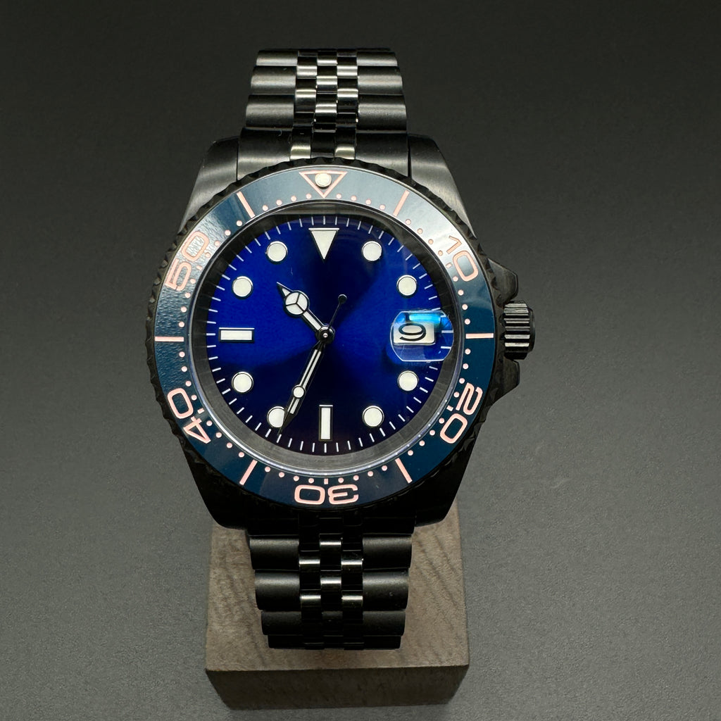 Blue Submariner Watch Black Jubilee – Honcos Straps