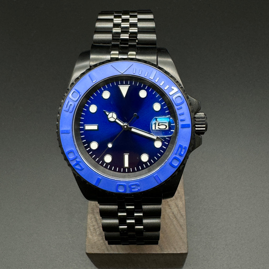 Blue Submariner Watch Black Jubilee – Honcos Straps