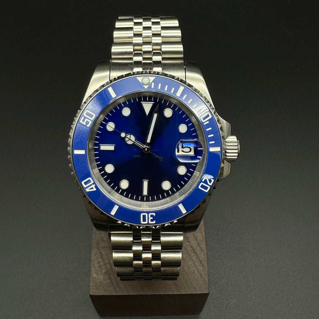 Blue Submariner Watch Silver Jubilee – Honcos Straps