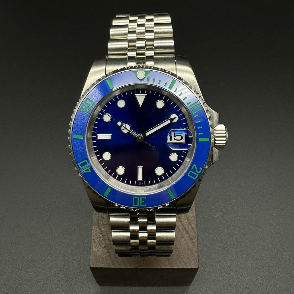 Blue Submariner Watch Silver Jubilee – Honcos Straps