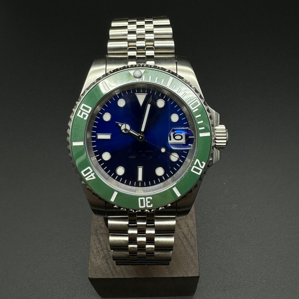Blue Submariner Watch Silver Jubilee – Honcos Straps