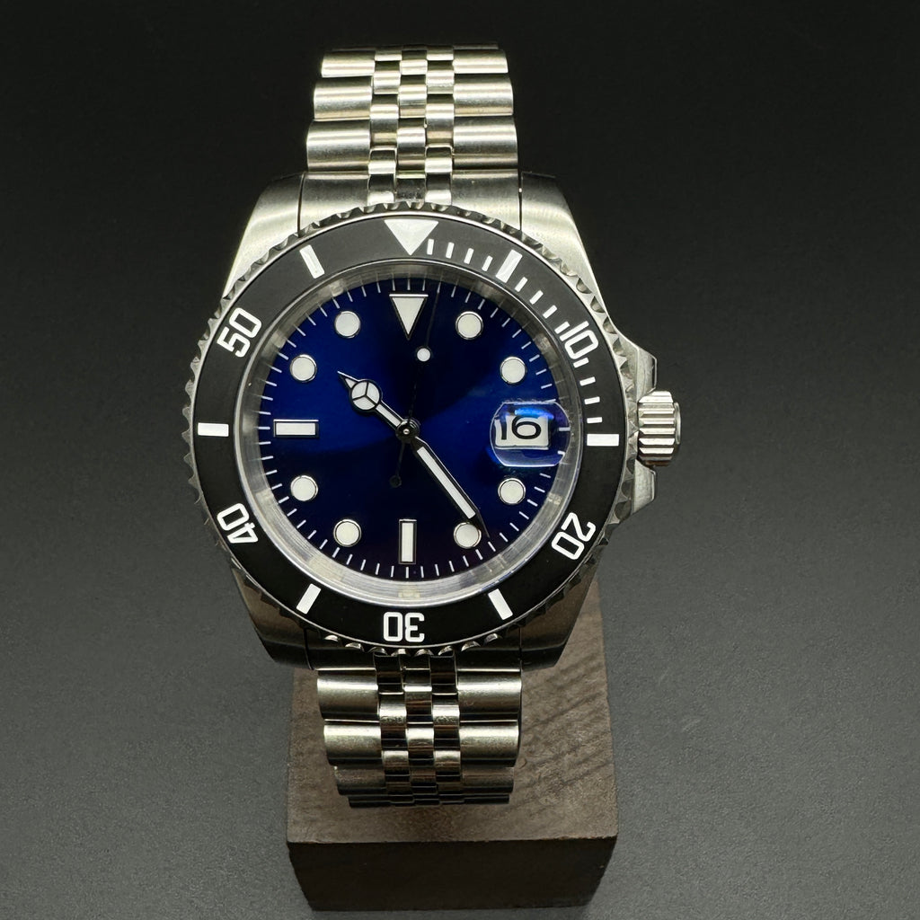 Blue Submariner Watch Silver Jubilee – Honcos Straps