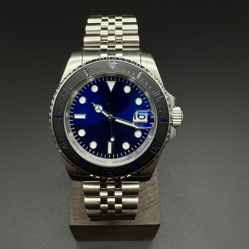 Blue Submariner Watch Silver Jubilee – Honcos Straps