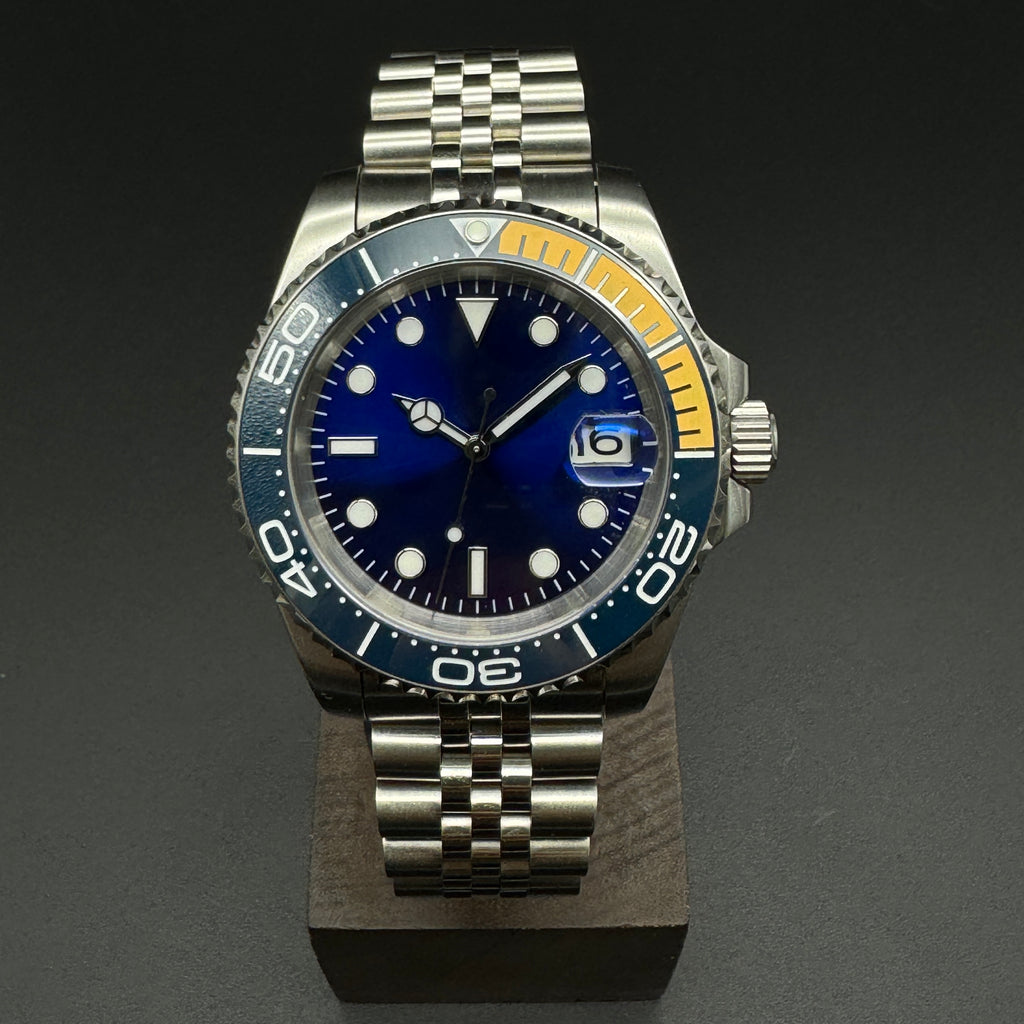 Blue Submariner Watch Silver Jubilee – Honcos Straps