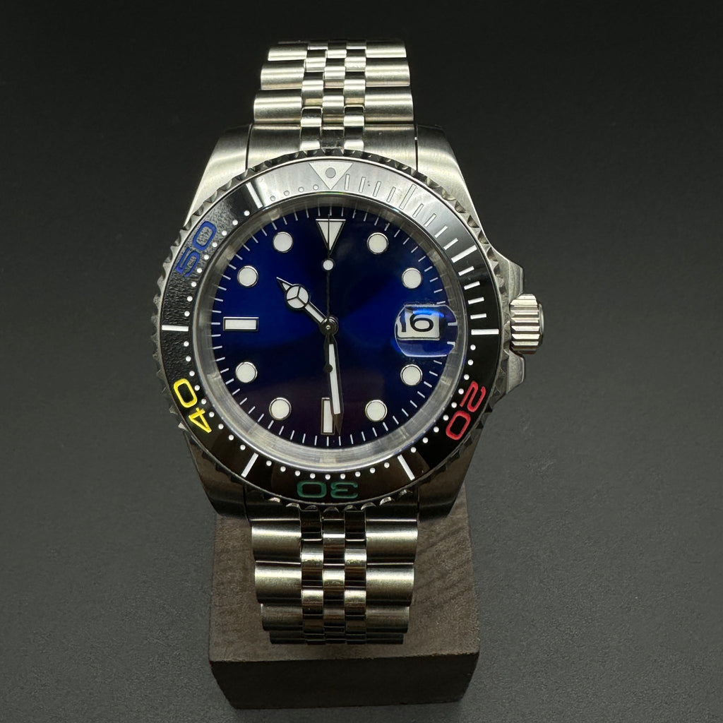 Blue Submariner Watch Silver Jubilee – Honcos Straps