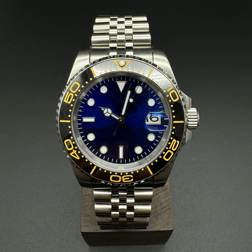 Blue Submariner Watch Silver Jubilee – Honcos Straps