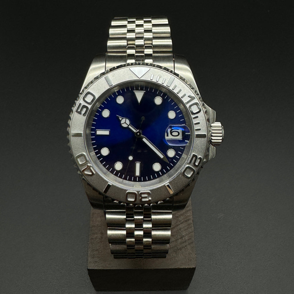 Blue Submariner Watch Silver Jubilee – Honcos Straps
