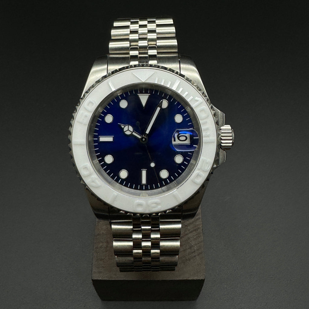 Blue Submariner Watch Silver Jubilee – Honcos Straps