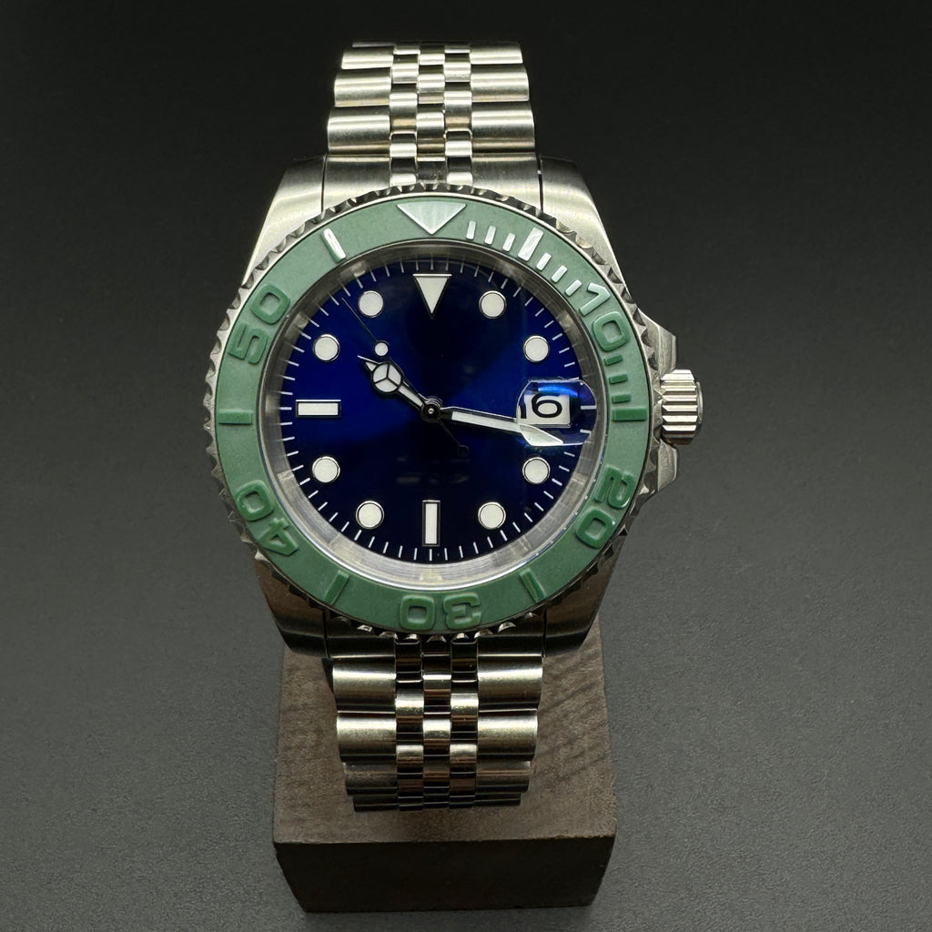 Blue Submariner Watch Silver Jubilee – Honcos Straps