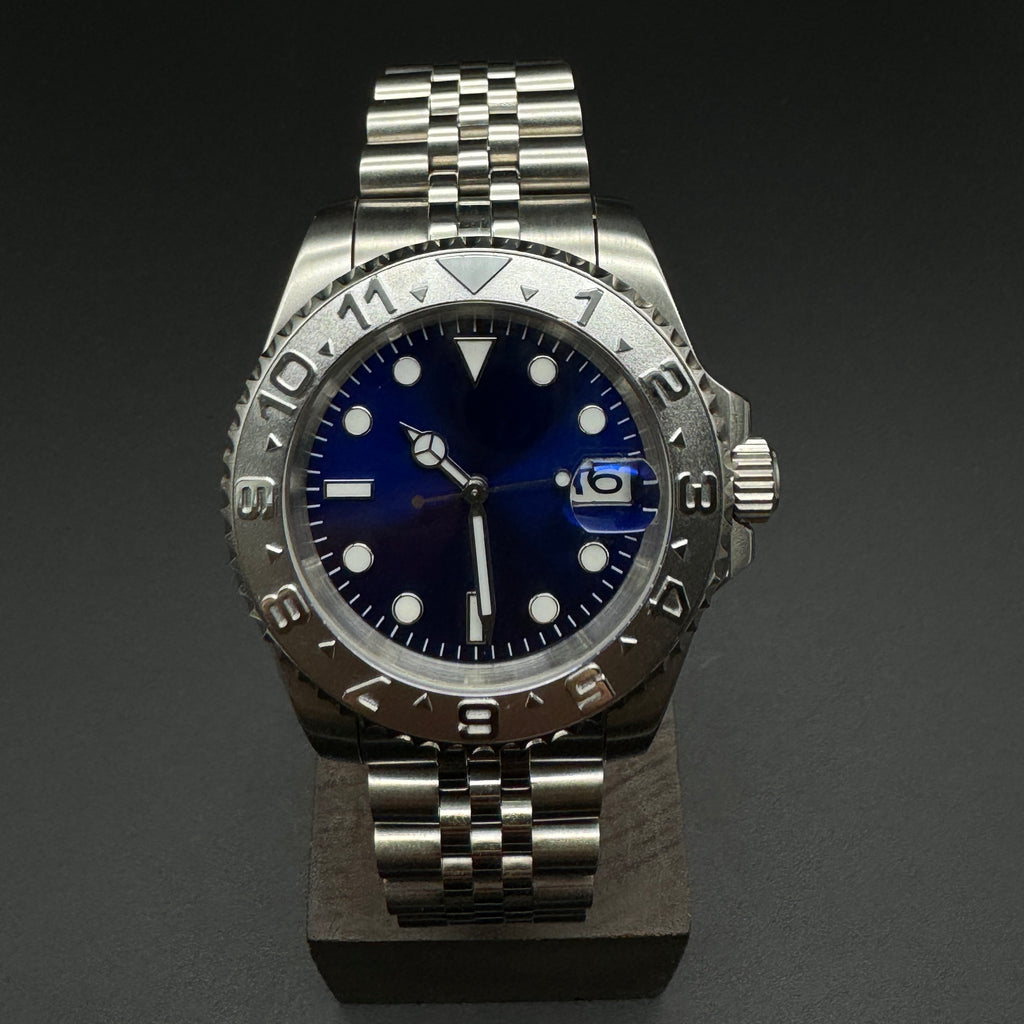 Blue Submariner Watch Silver Jubilee – Honcos Straps