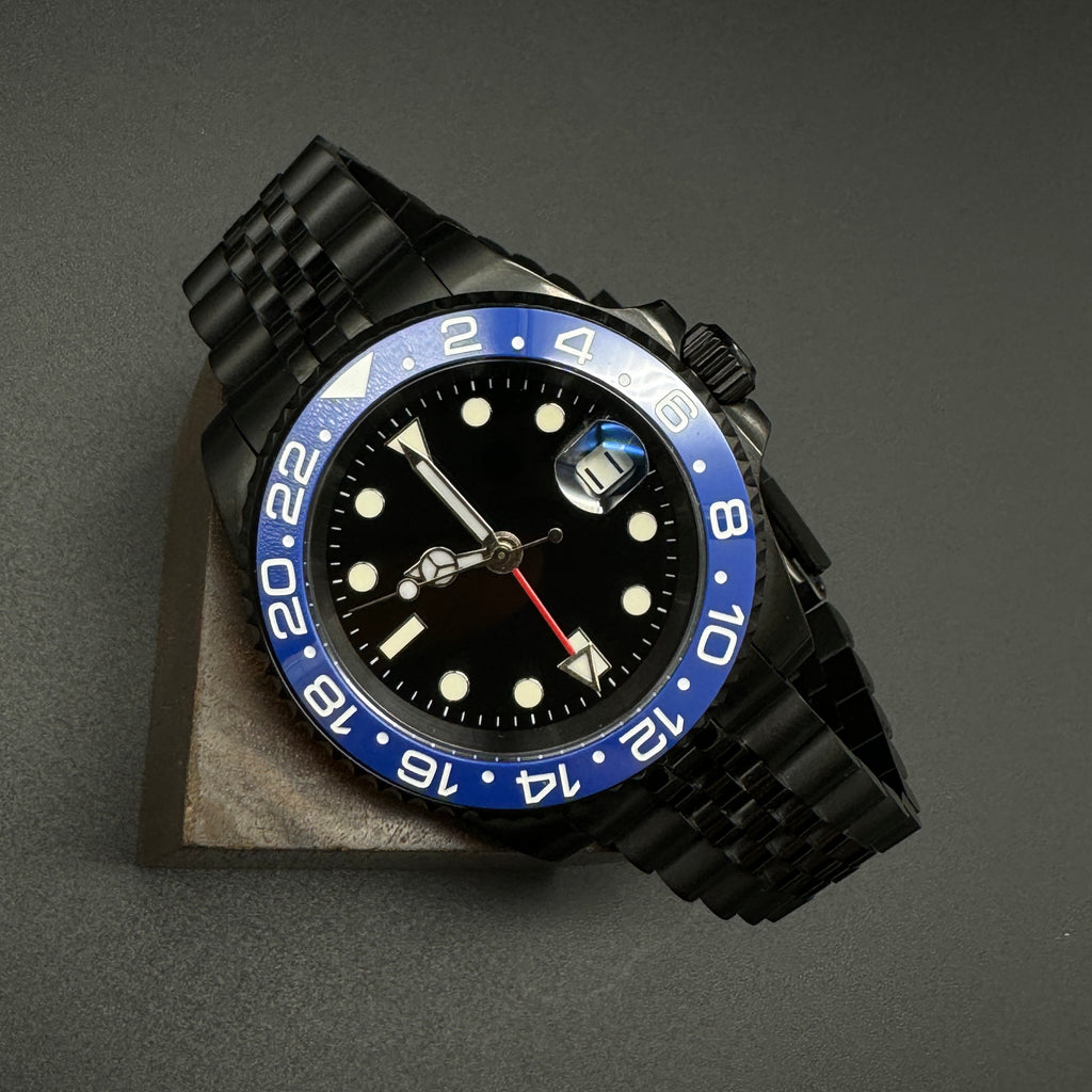GMT Style Watch Black Jubilee – Honcos Straps