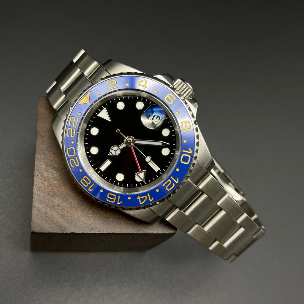 GMT Style Watch Silver Oyster – Honcos Straps